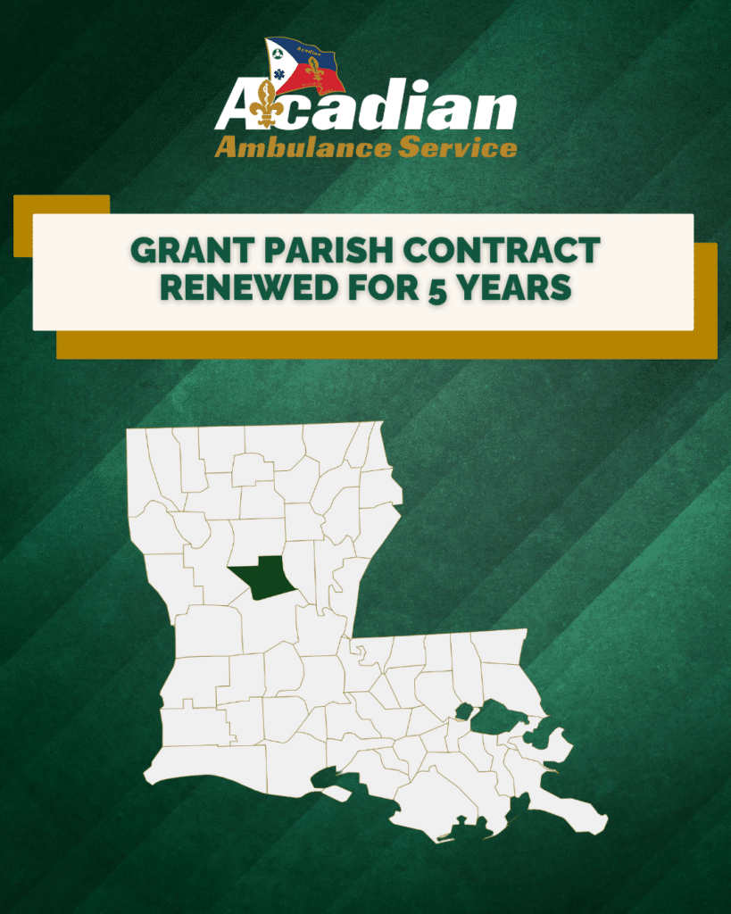 Acadian Ambulance Renews Exclusive Contract with Grant Parish | Acadian ...