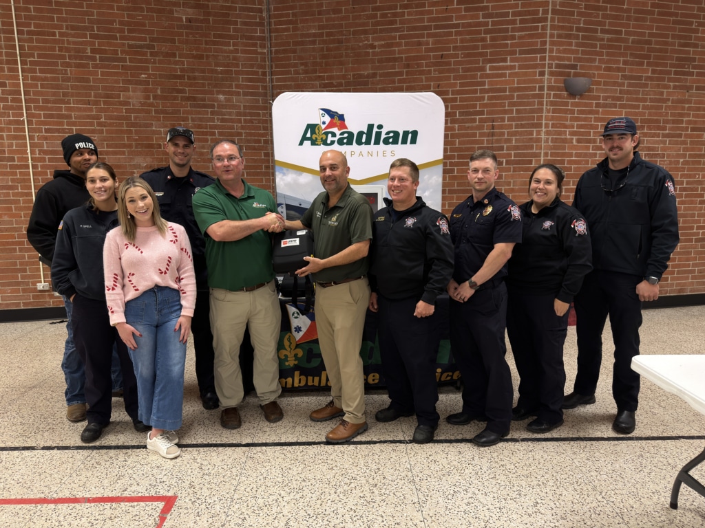 Acadian Ambulance donates AEDs to City of Crowley and hosts CPR class ...